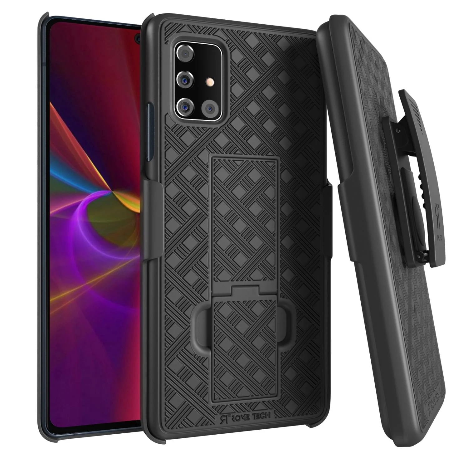 Samsung Galaxy A71 5G UW Holster Case with Belt Clip - Slim Heavy Duty ...