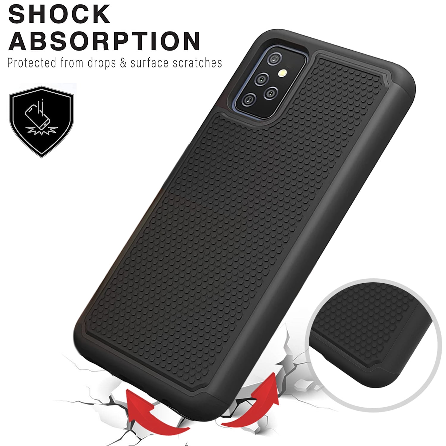 Samsung Galaxy A72 5G Phone Case, Military Grade 6 Feet Drop Test ...