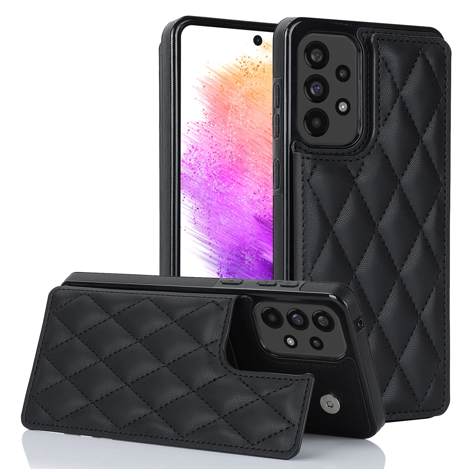 for Samsung Galaxy A73 5G Wallet Case with Card Holder RFID Blocking ...