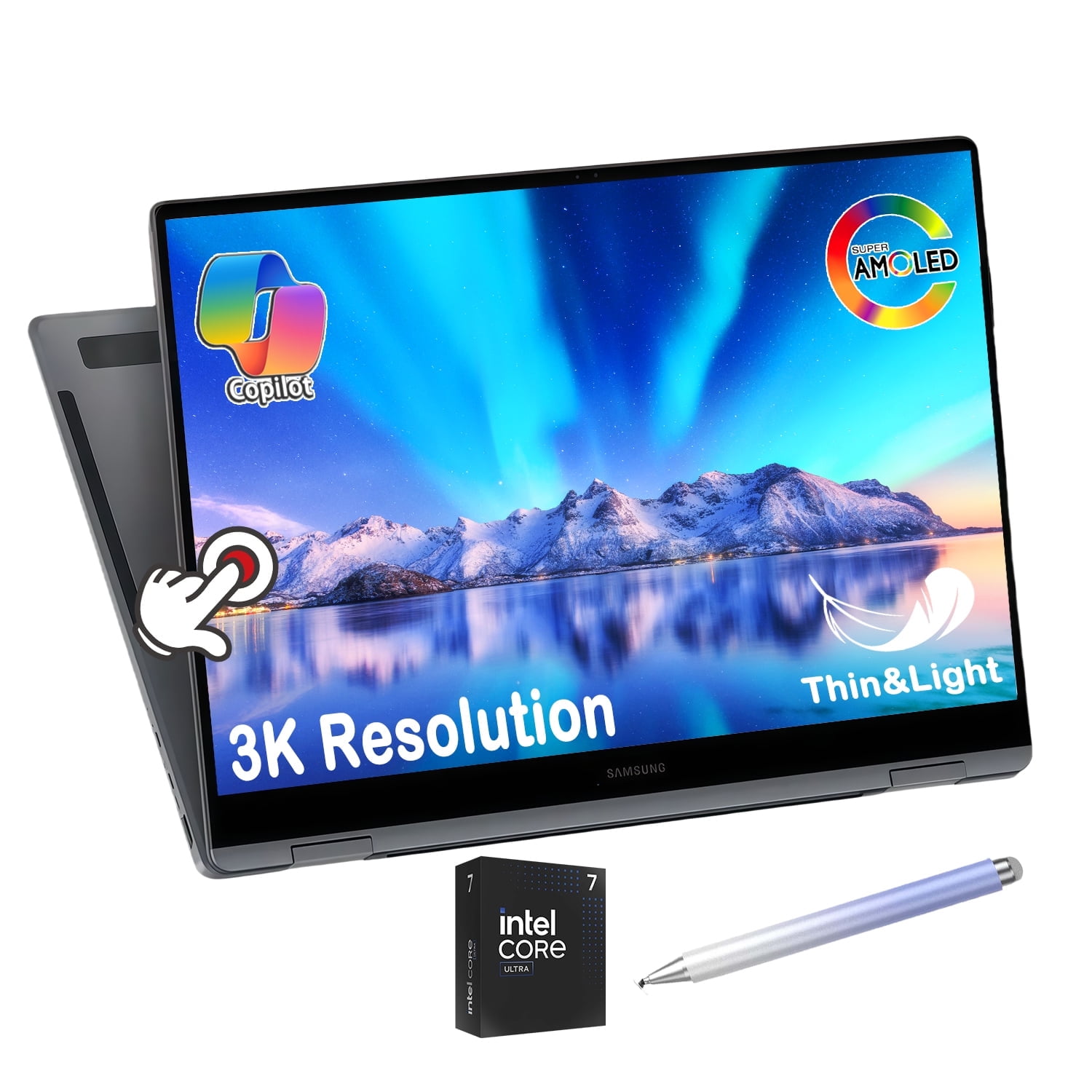 Samsung Galaxy Book4 Pro, 16” 3K AMOLED 2-in-1 Laptop–Intel Core Ultra ...