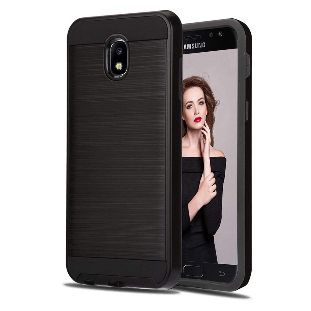 Samsung Galaxy J7 2018 / J737 / Refine Hybrid Metal Brushed Shockproof ...