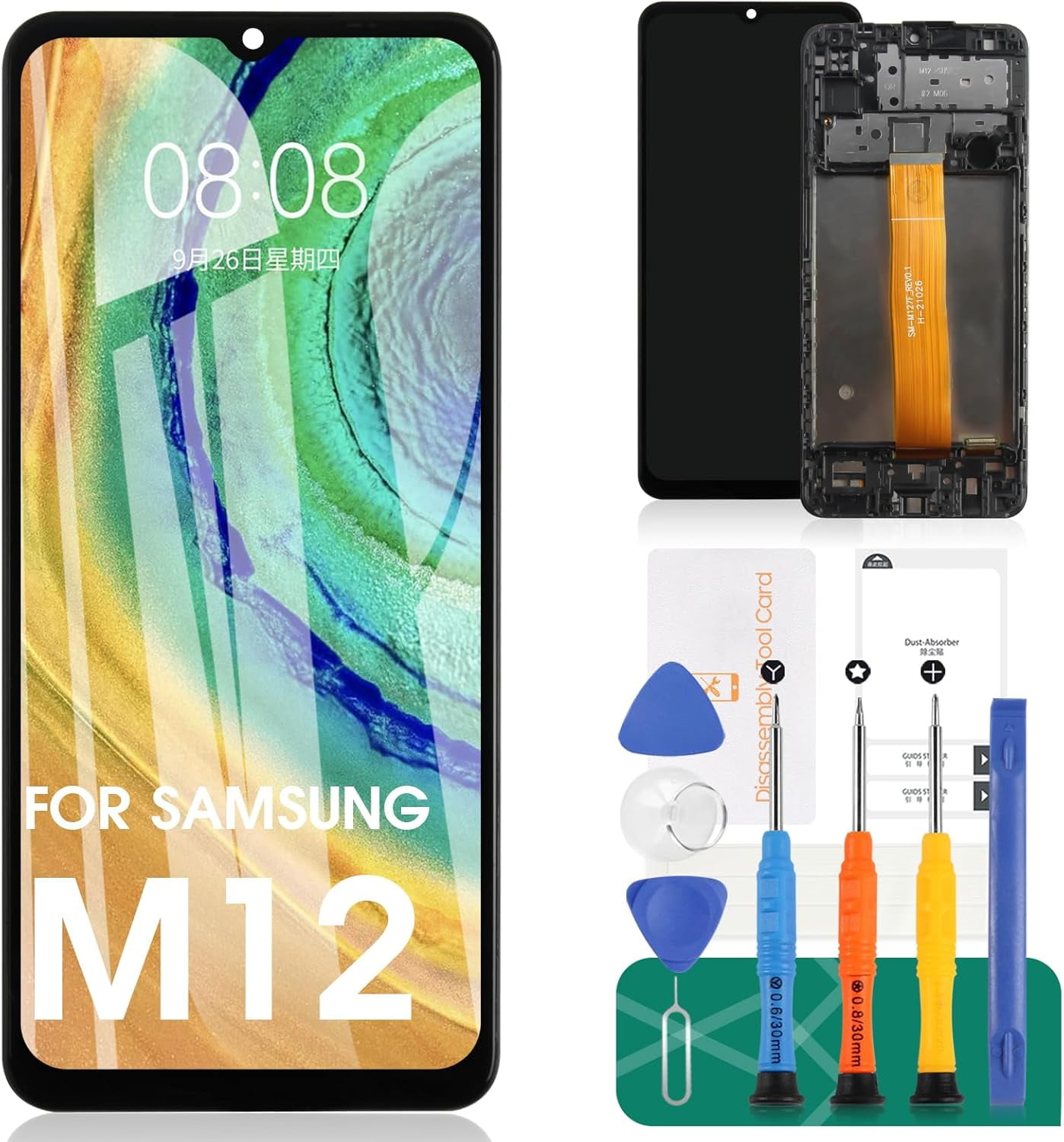 for Samsung Galaxy M12 Screen Replacement for Samsung M12 LCD Display ...