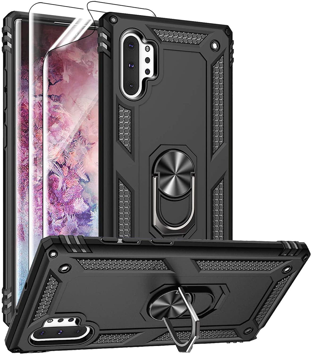 Samsung Galaxy Note 10+ Military-Grade Case with HD Screen Protectors ...
