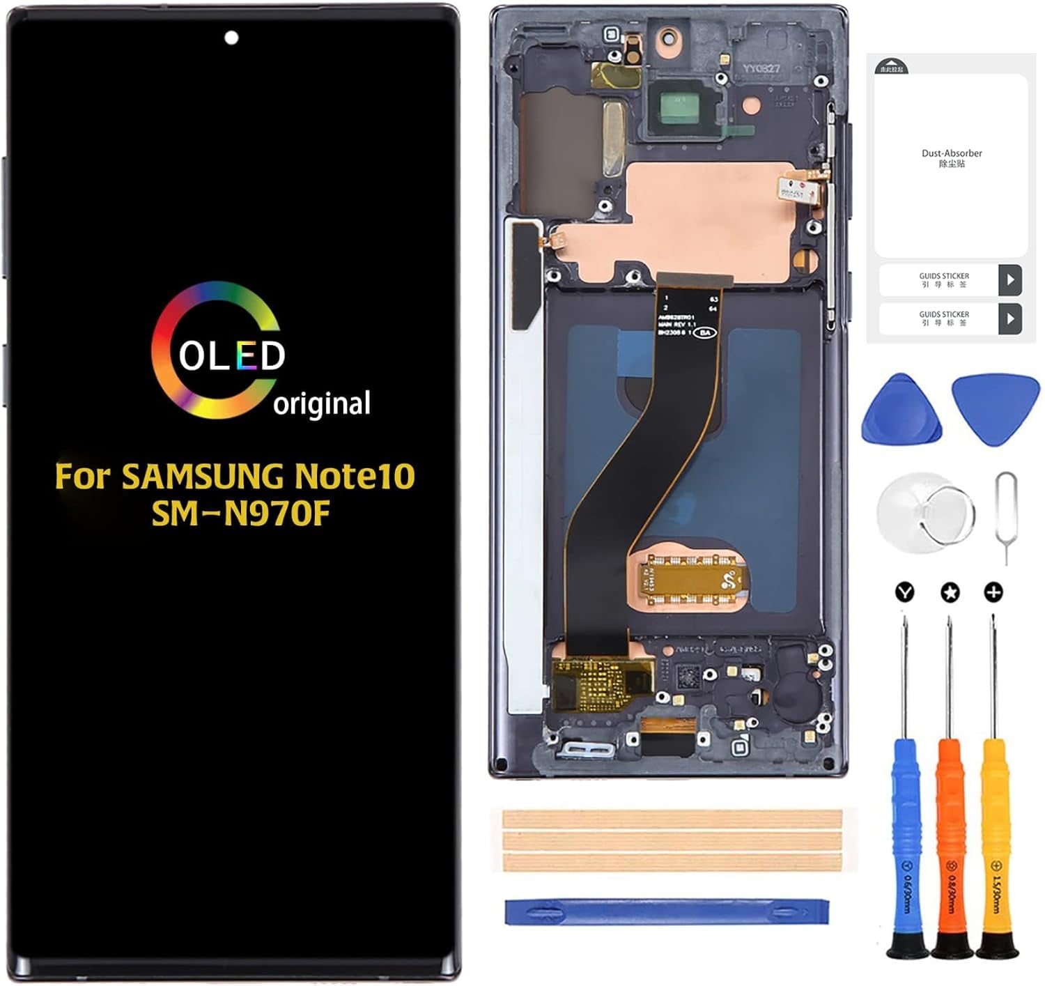 for Samsung Galaxy Note 10 N970 (OLED with Frame) LCD Display Screen ...