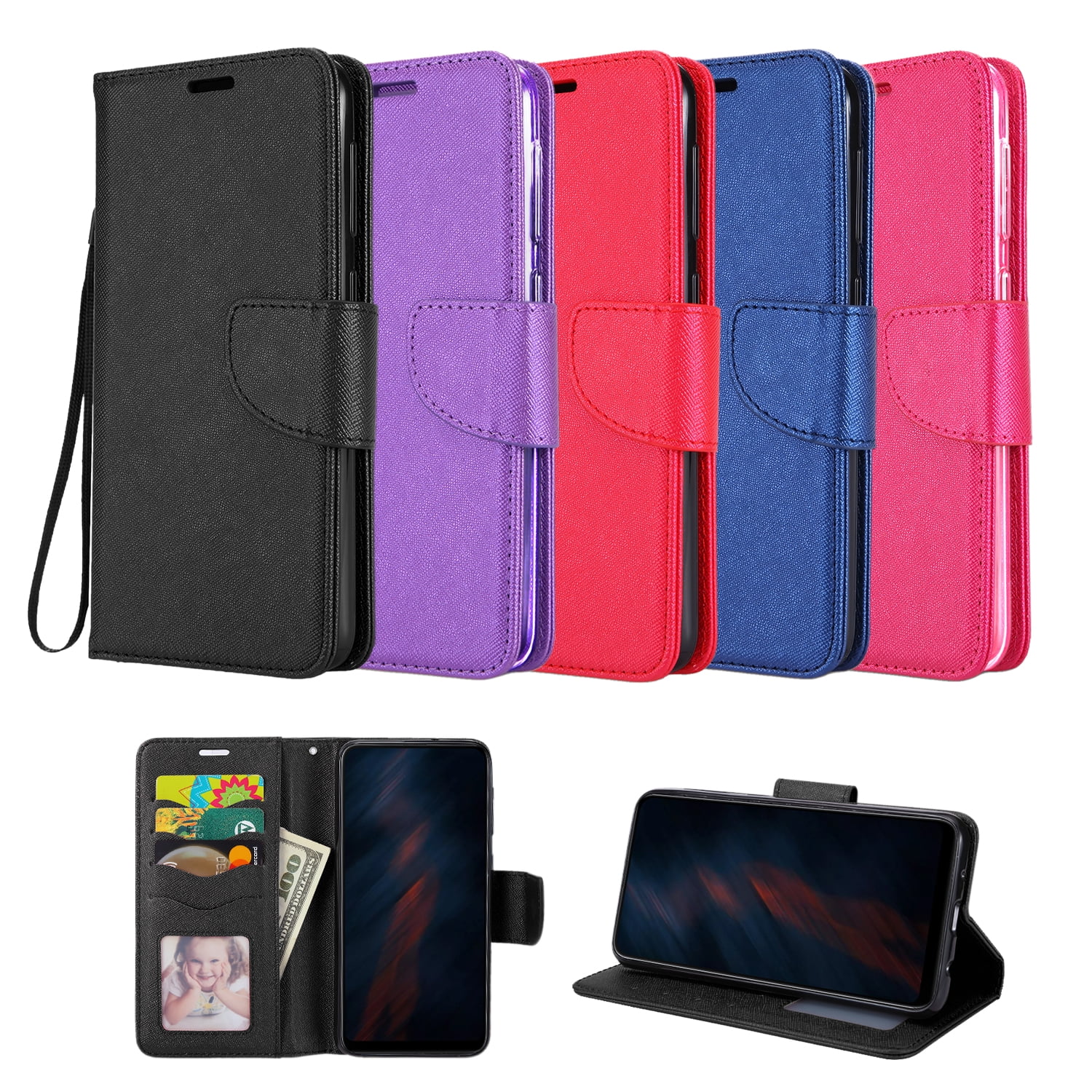 Samsung Galaxy Note 10 Phone Case, Strong Protective Kickstand Wallet ...