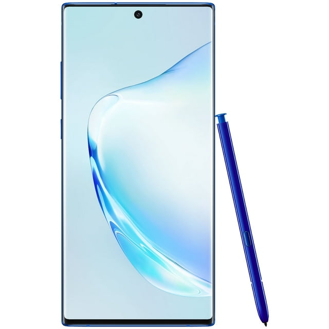 Pre-Owned Samsung Galaxy Note 10 Plus 256GB Fully Unlocked Aura Blue (LCD DOT) (Good) - Walmart.com