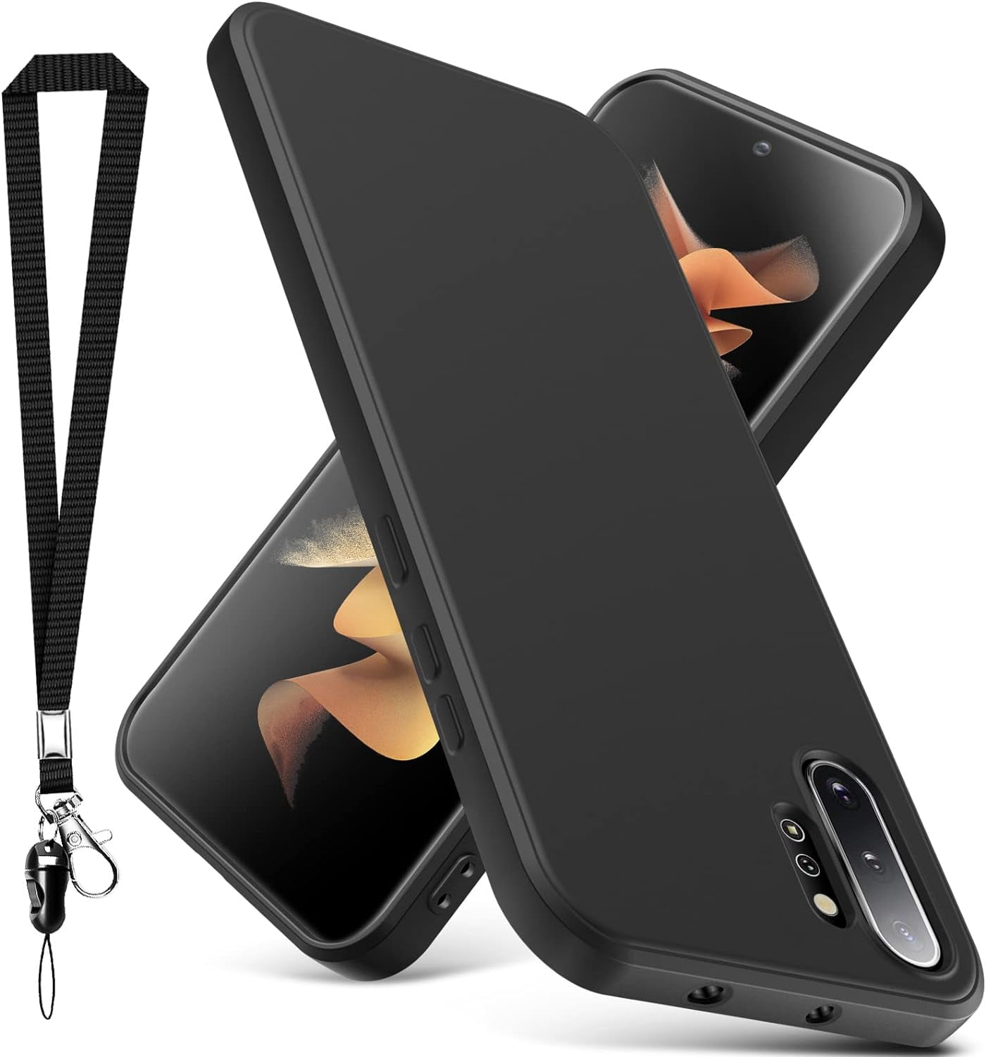 for Samsung Galaxy Note 10 Plus Case, Thin Liquid Silicone Case with ...