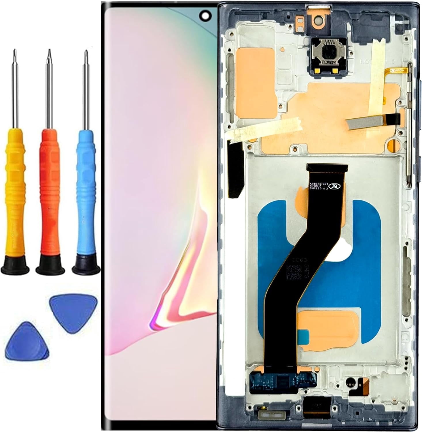 for Samsung Galaxy Note 10+ Plus Screen Replacement with Frame SM-N975 ...
