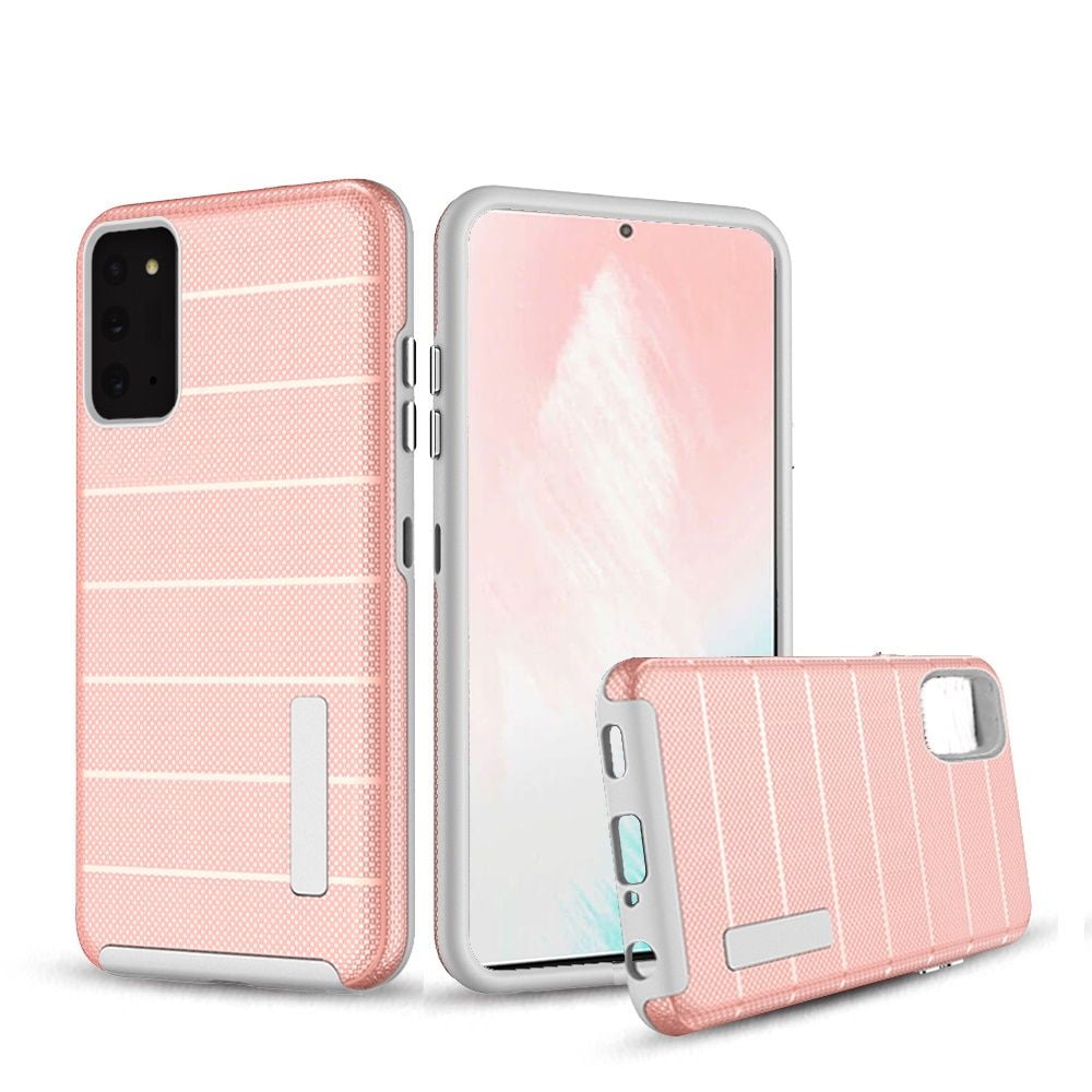 Samsung Galaxy Note 20 (6.7") Case Hybrid Tuff Armor Stripes Rugged ...