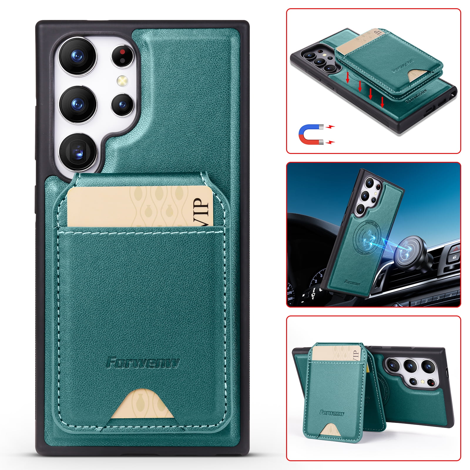 For Samsung Galaxy Note 20 Case with 2 in 1 Detachable Magnetic Wallet ...