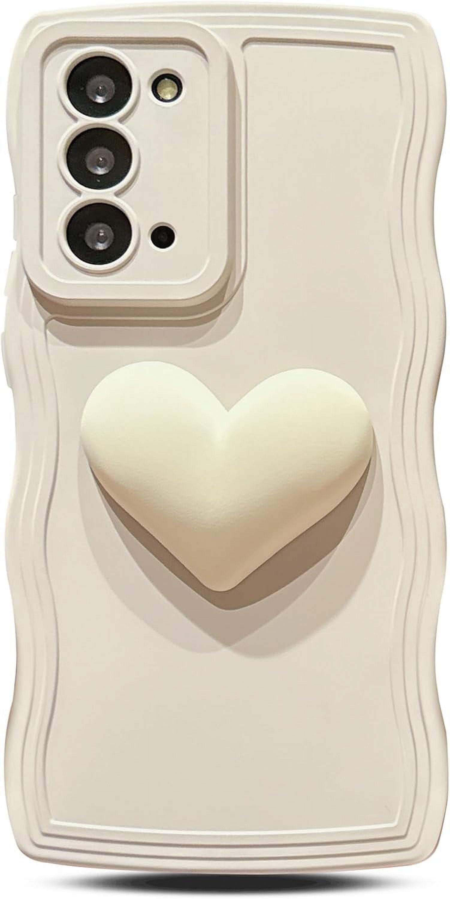 for Samsung Galaxy Note 20 Case 6.7", Cute Kawaii 3D Love Heart ...