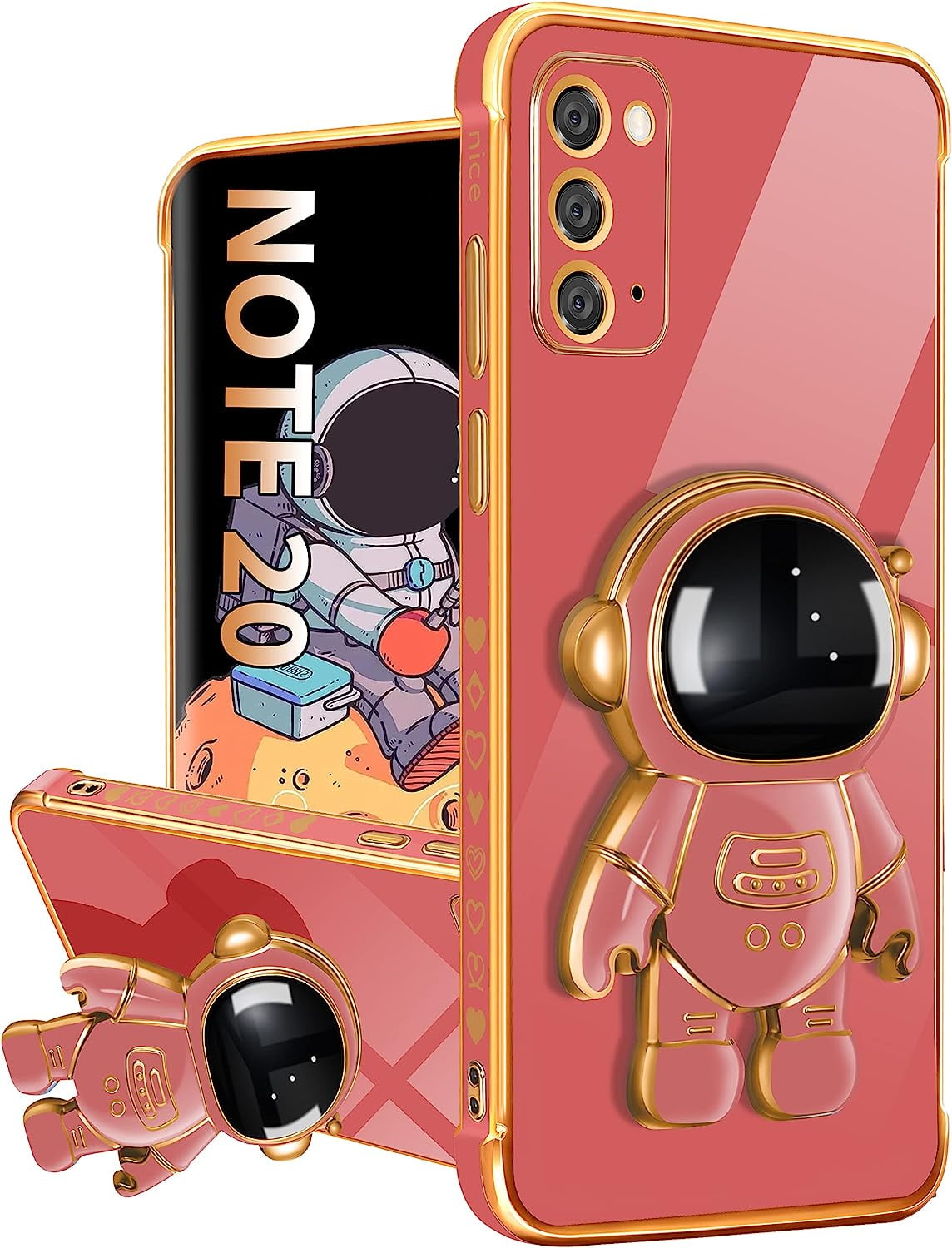 for Samsung Galaxy Note 20 Case with Astronaut Stand, Women Girls for ...