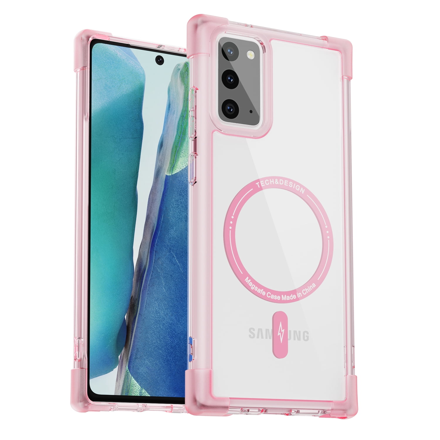 For Samsung Galaxy Note 20 Case Phone Cover, Non-Yellowing Transparent ...