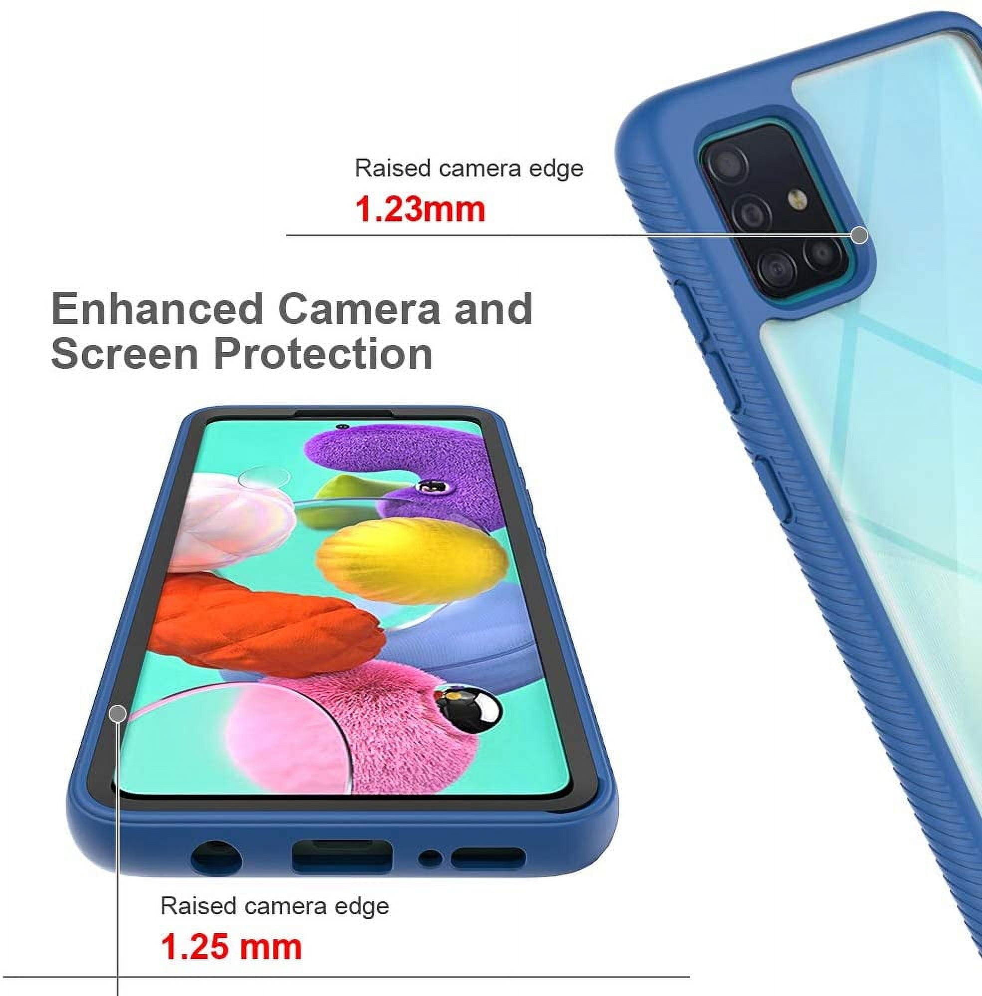 Samsung Galaxy Note 20 Case, Transparent Drop Proof Phone Cover (Blue ...