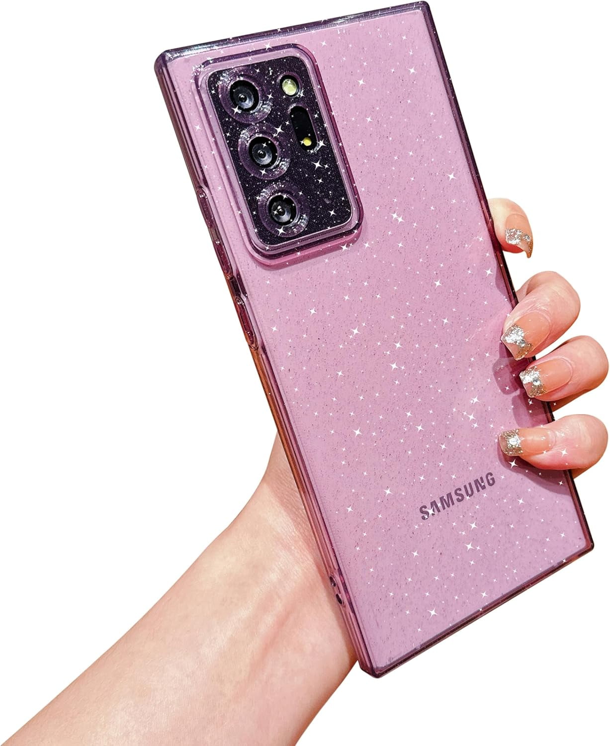 for Samsung Galaxy Note 20 Ultra 5g 6.9” 5g Phone Case Clear Glitter ...