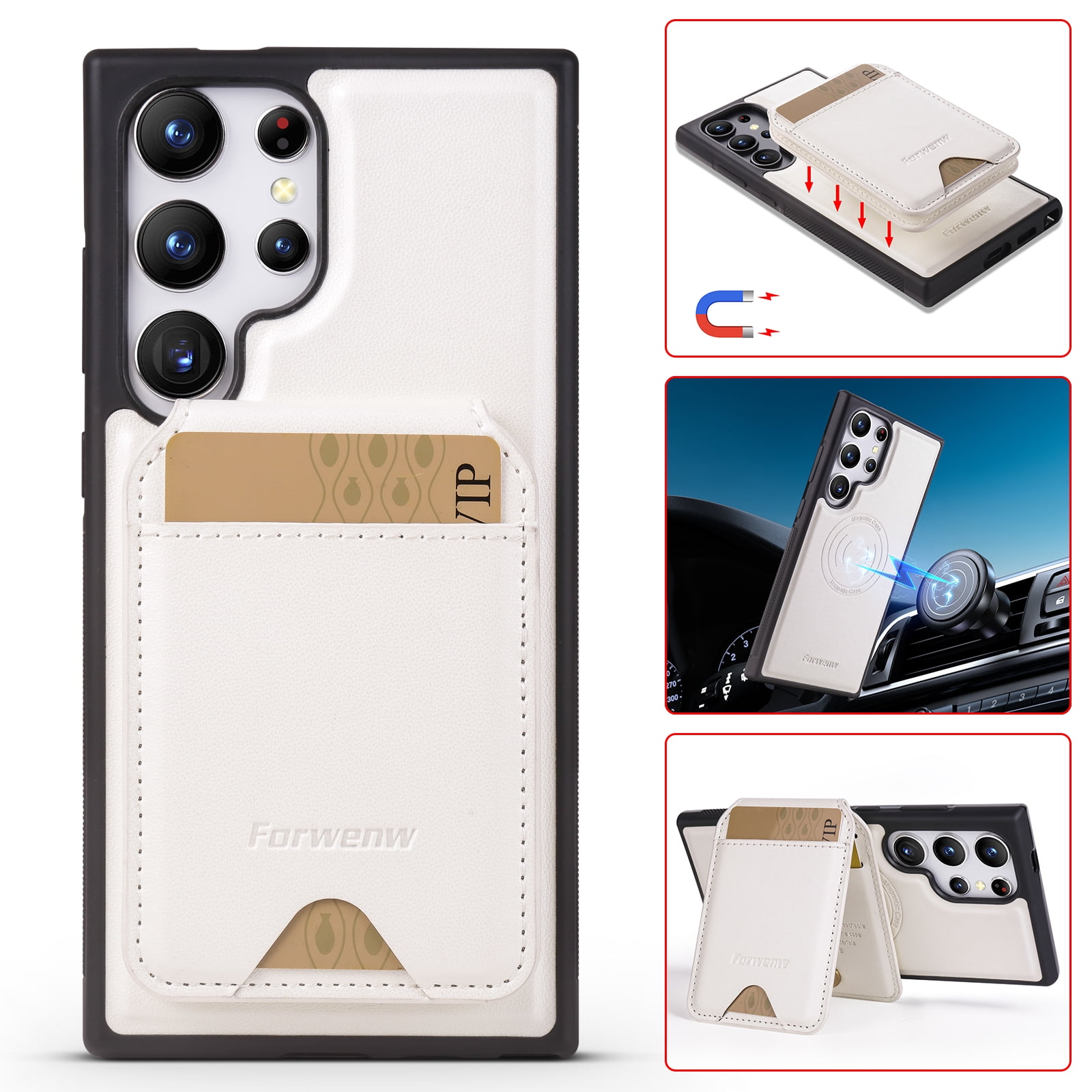 For Samsung Galaxy Note 20 Ultra Case with 2 in 1 Detachable Magnetic ...