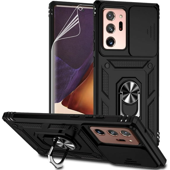 for Samsung Galaxy Note 20 Ultra Case with Camera Lens Cover HD Screen ...