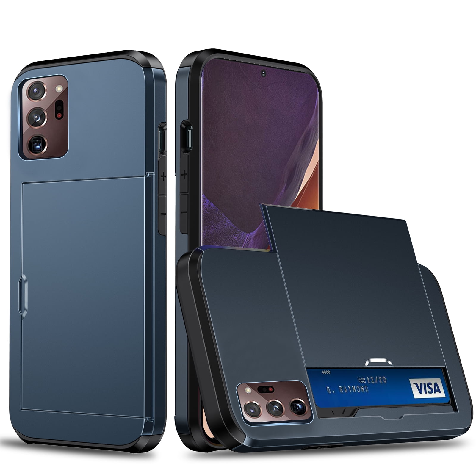 for Samsung Galaxy Note 20 Ultra Wallet Case with Sliding Door Hidden ...