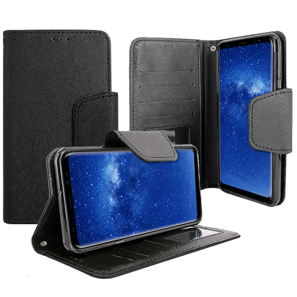 Samsung Galaxy Note 8 Magnetic flap Streak Leather Wallet Pouch Case ...