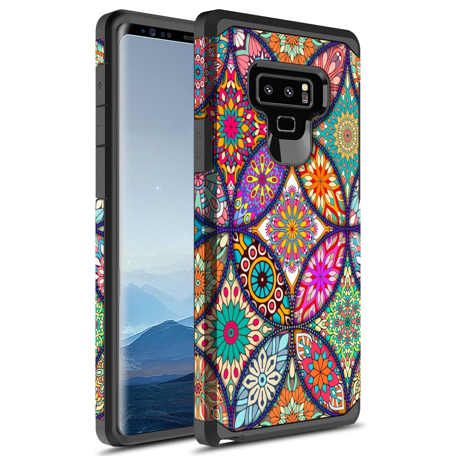 Kaesar Samsung Galaxy Note 9 Case, Slim Hybrid Dual Layer Colorful ...