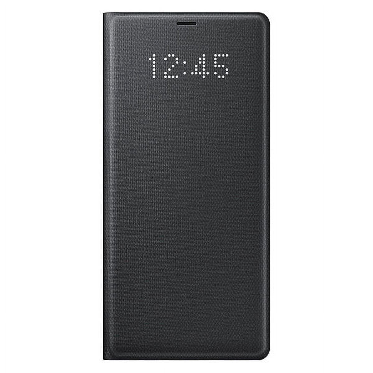 Samsung Galaxy Note8 LED View Wallet Case, Black - Walmart.com