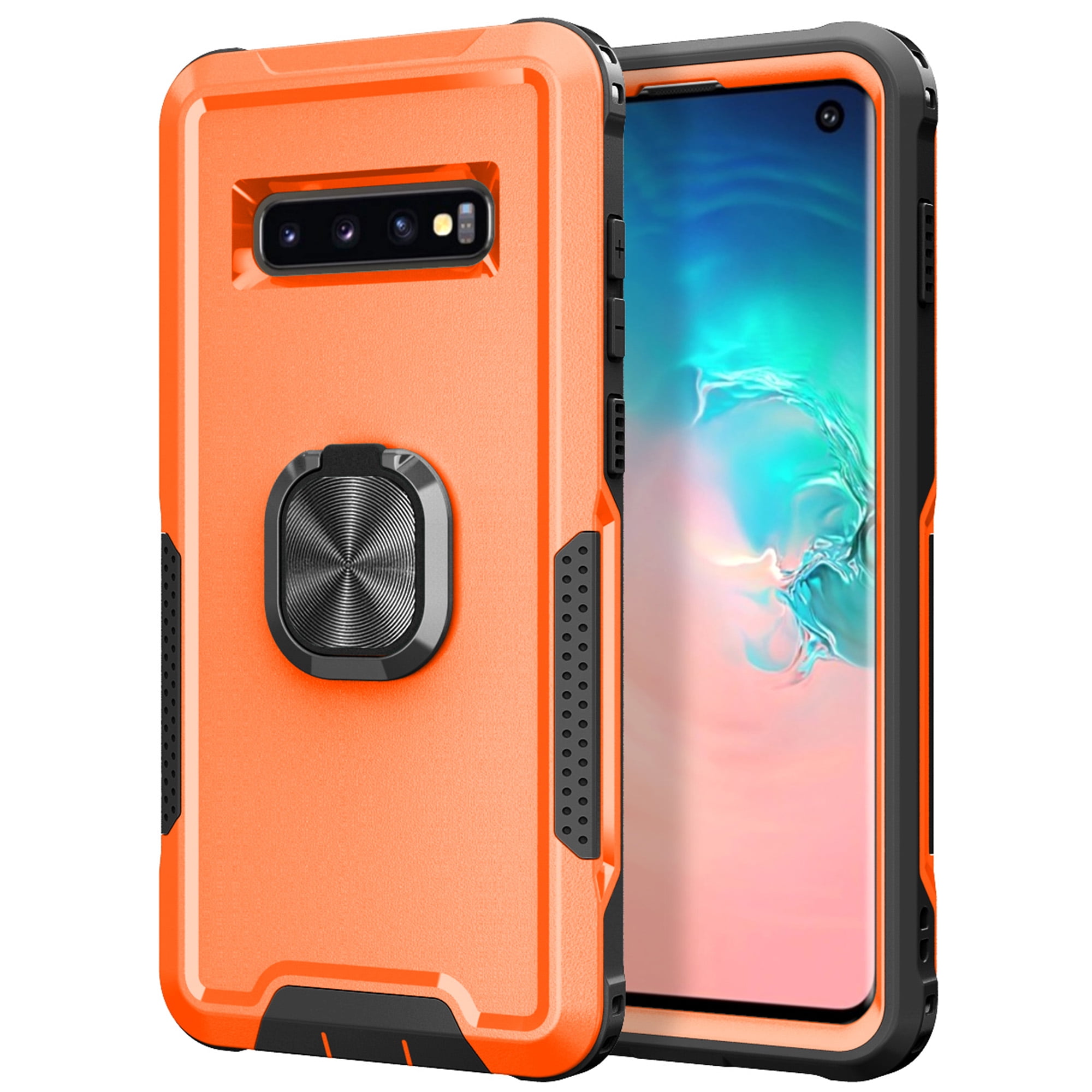 Samsung Galaxy S10 Case, Dteck Hybrid Rugged Shockproof Case with Ring ...