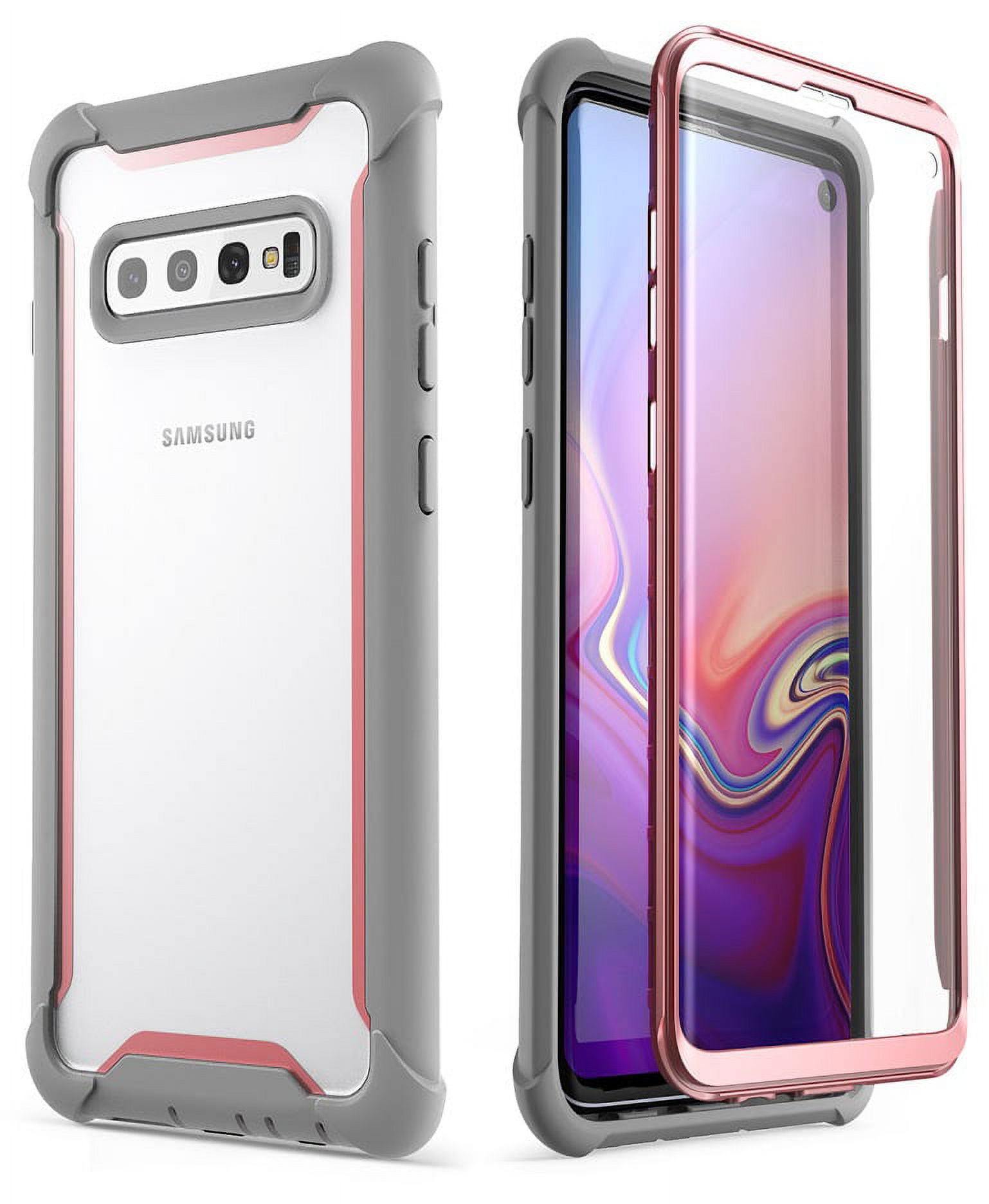 Samsung Galaxy S10 Case, i-Blason [Ares Series] Full-Body Rugged Clear ...