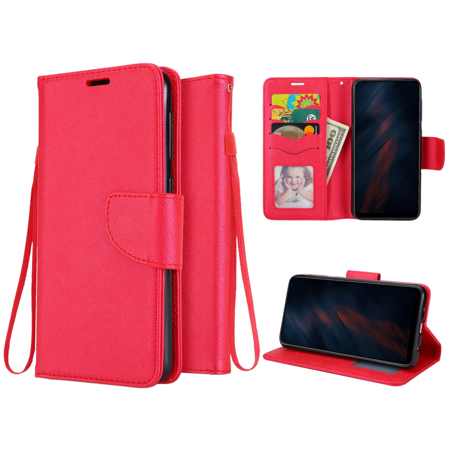 Samsung Galaxy S10 Phone Case, Strong Protective Kickstand Wallet ...