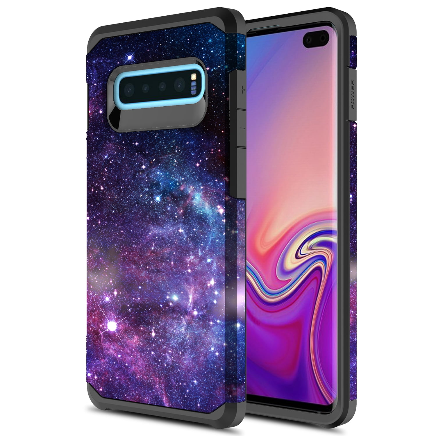 Samsung Galaxy S10 Plus Case, Rosebono Slim Hybrid Shockproof Hard ...