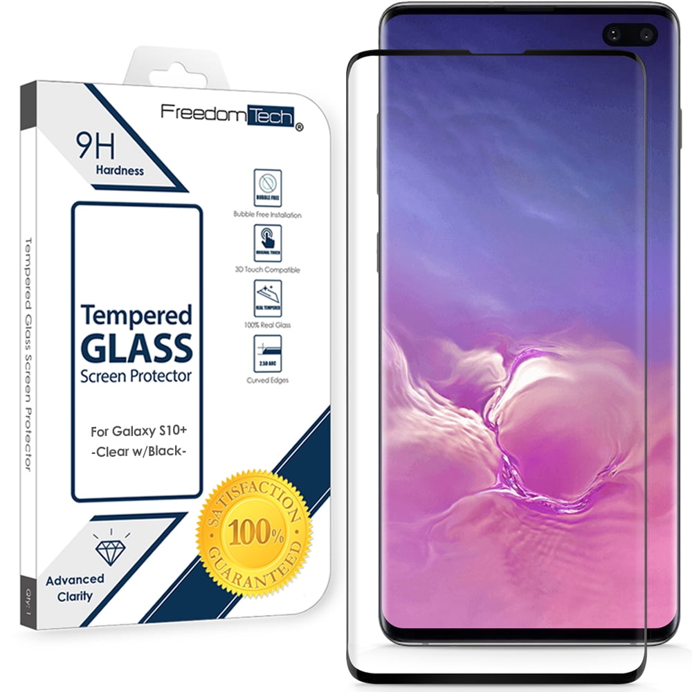 Samsung Galaxy S10+ Screen Protector Premium HD Clear Tempered Glass ...