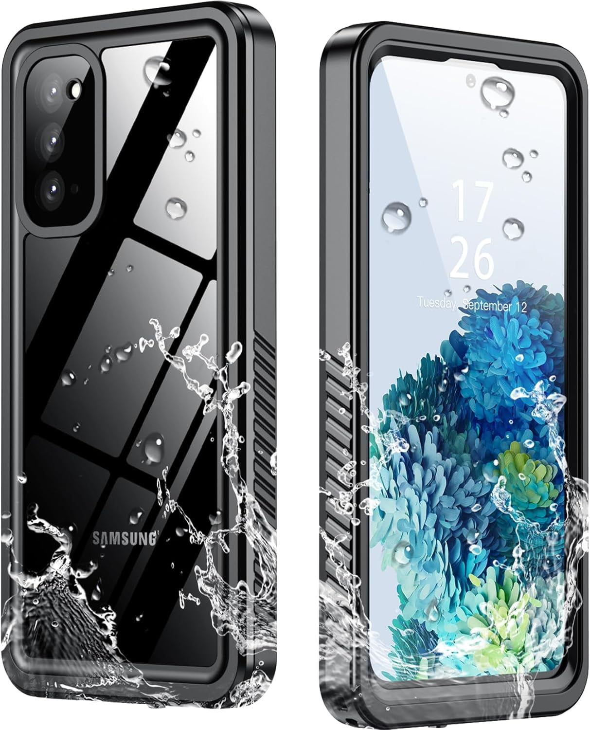 for Samsung Galaxy S20 Case Waterproof, Built-in Screen Protector,[IP68 Waterproof][12FT ...