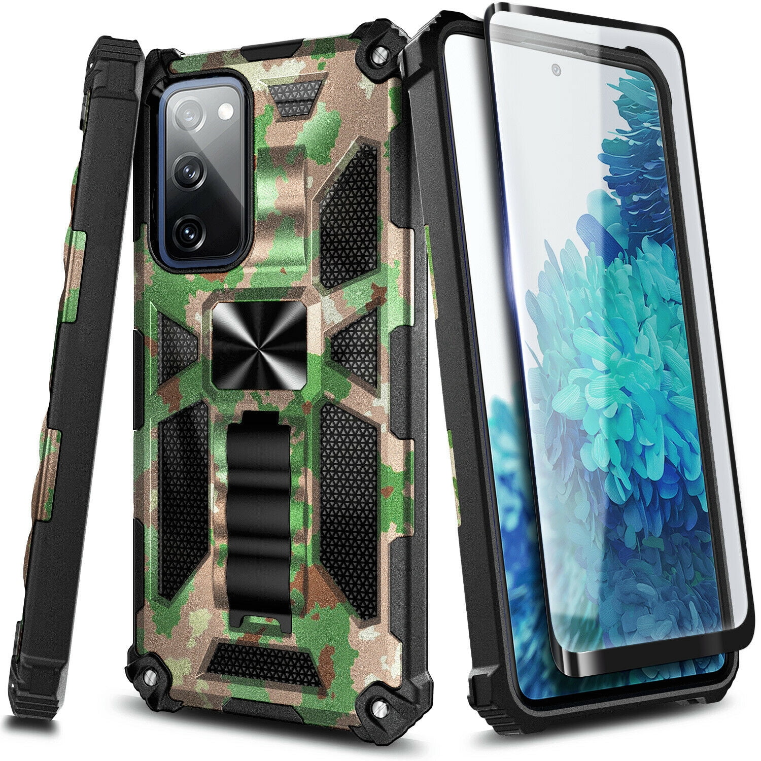 Samsung Galaxy S20 FE 5G Case with Tempered Glass Screen Protector ...