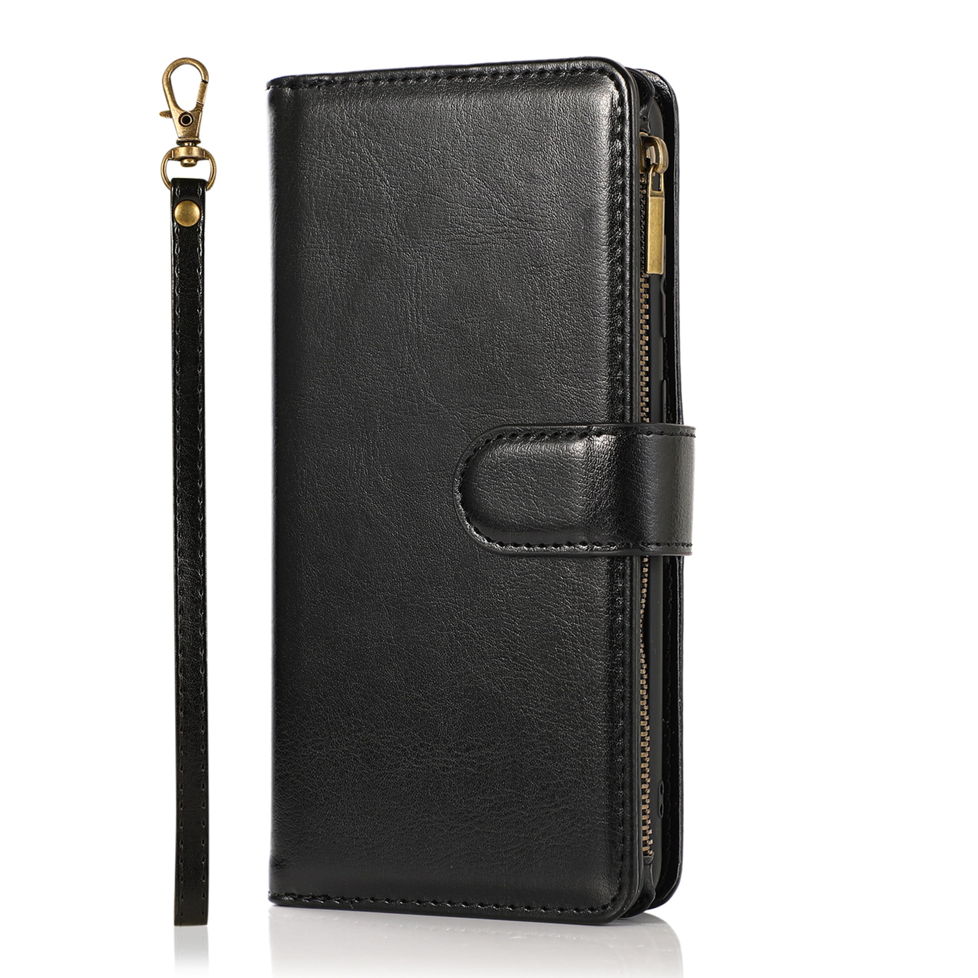 Samsung Galaxy S20 FE Case, Dteck Zipper Purse PU Leather Folio Magnetic Wallet Credit Card Slot ...