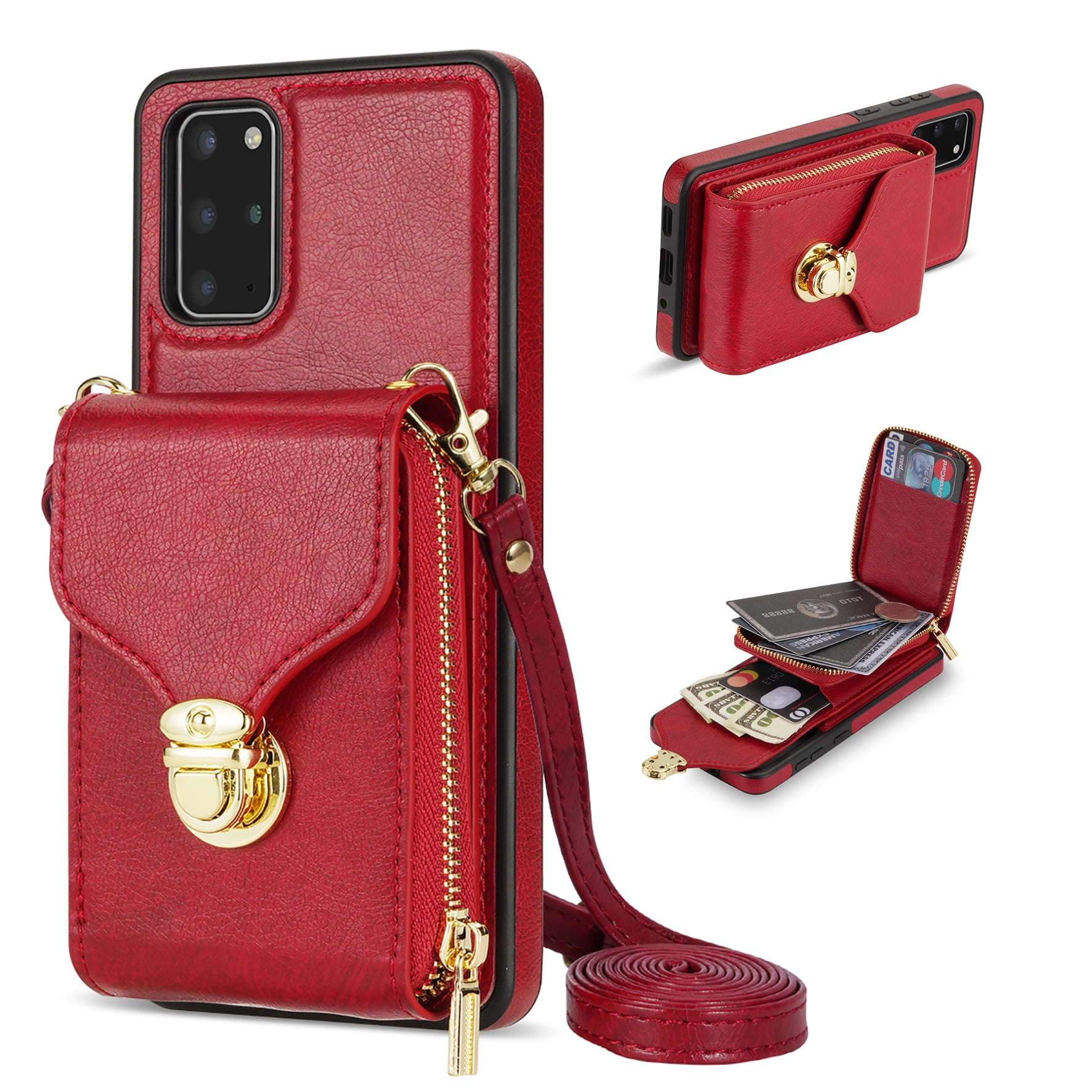 for Samsung Galaxy S20 FE Case Wallet with Shoulder Strap for Women ...