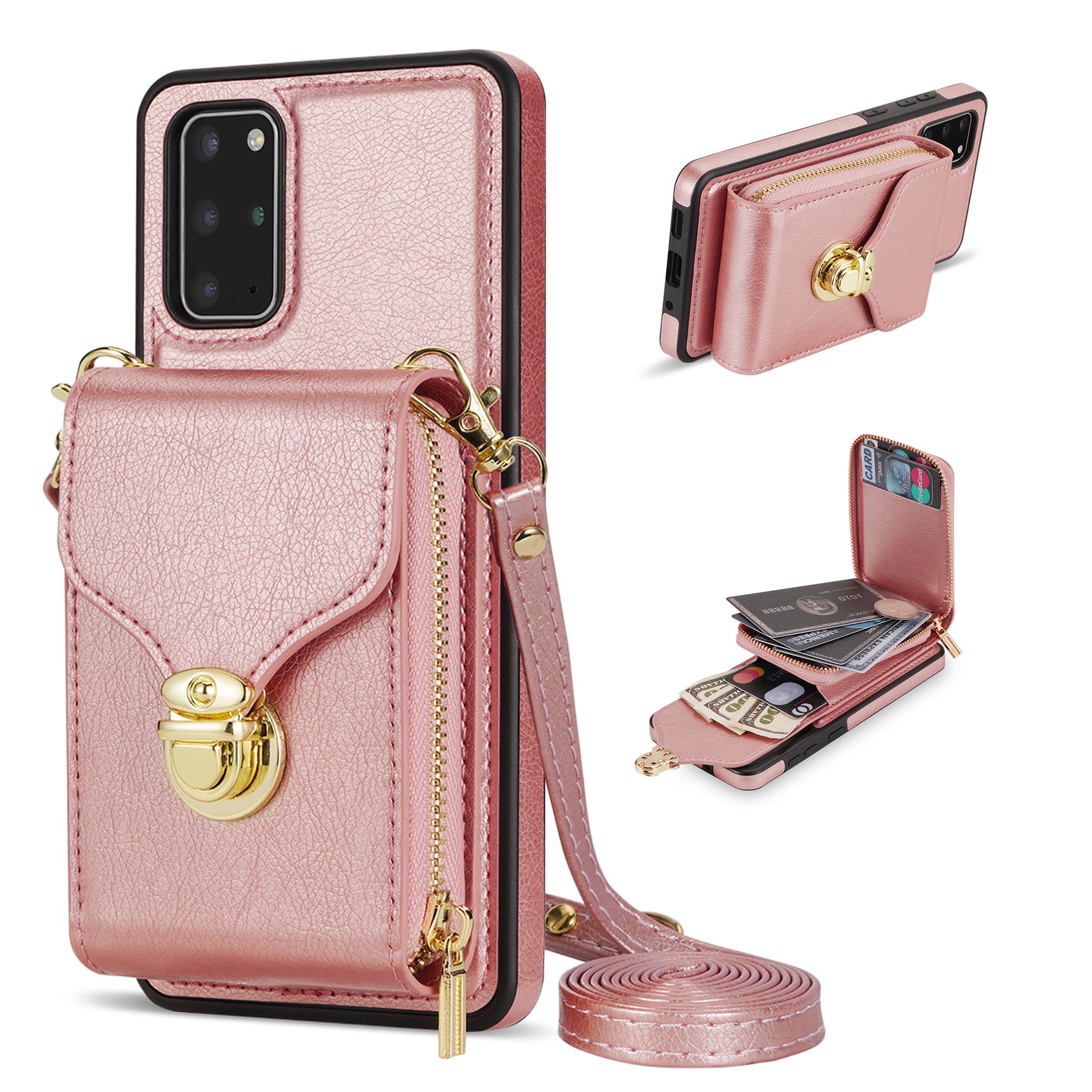 for Samsung Galaxy S20 FE Case Wallet with Shoulder Strap for Women ...
