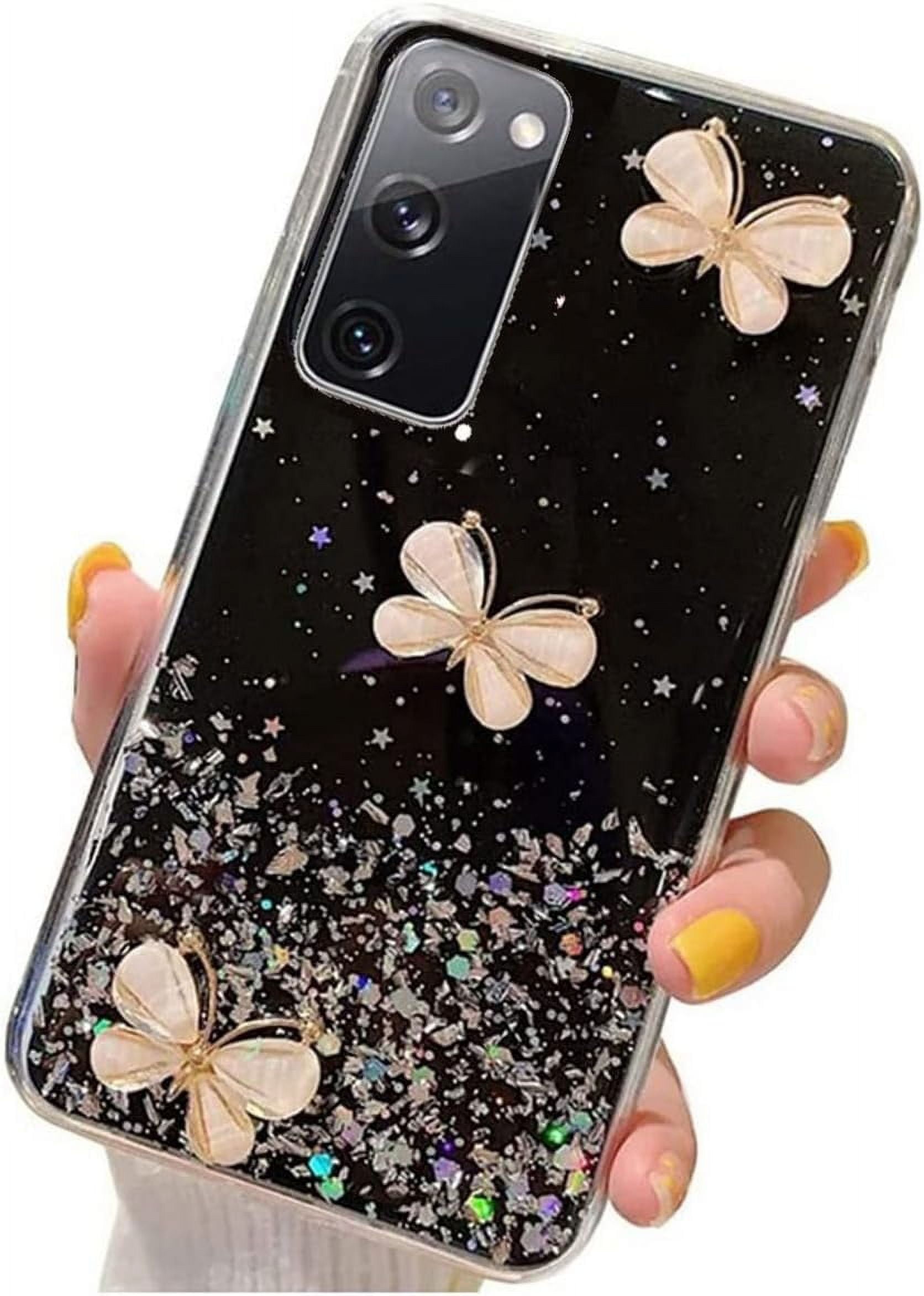 Samsung Galaxy S20 FE Glitter Case,Cute 3D Butterfly Glitter Bling ...