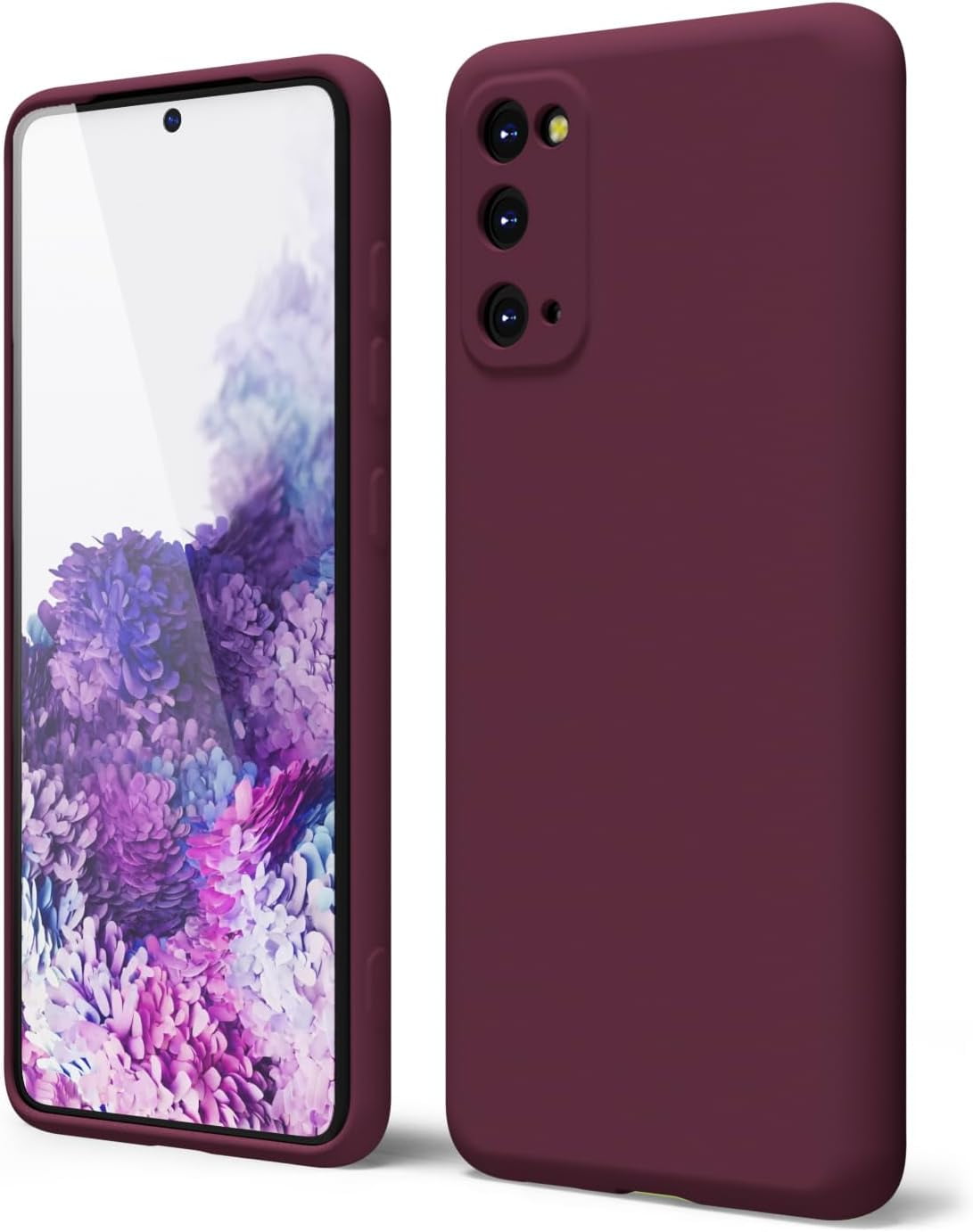 for Samsung Galaxy S20 Phone Case Liquid Silicone, Cute Thin Slim Soft Rubber TPU Plain Smooth ...