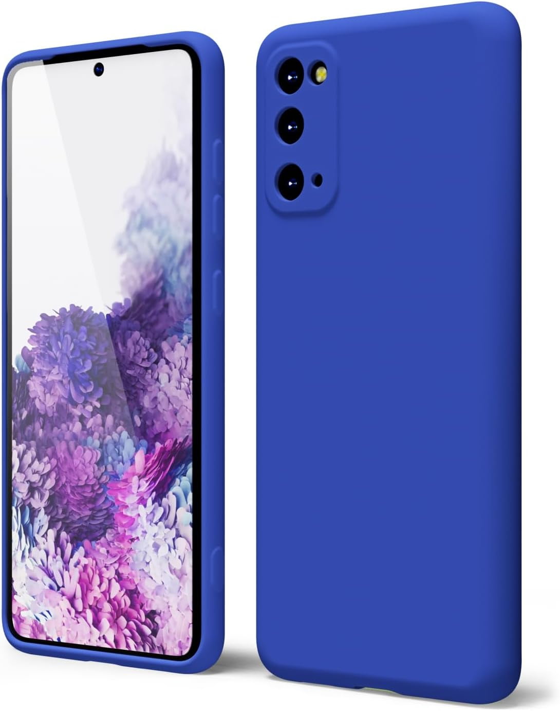 for Samsung Galaxy S20 Phone Case Liquid Silicone Grip, Cute Thin Slim Soft Rubber TPU Plain ...