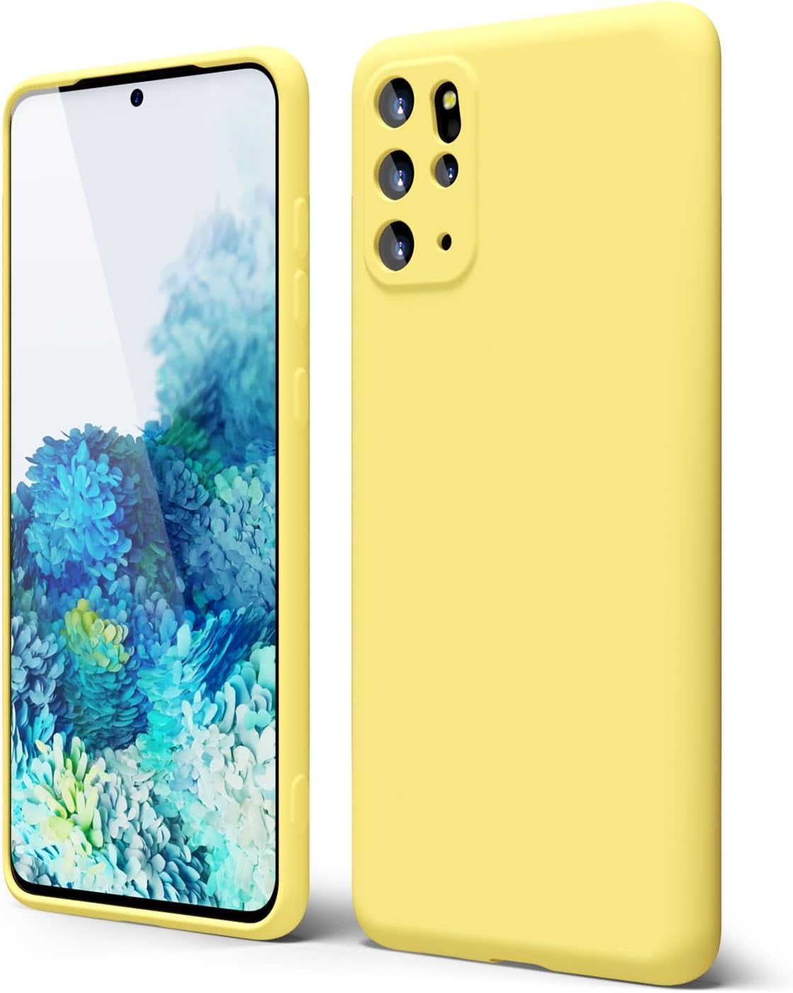 for Samsung Galaxy S20 Plus Phone Case Liquid Silicone, Cute Thin Slim Soft Rubber TPU Plain ...