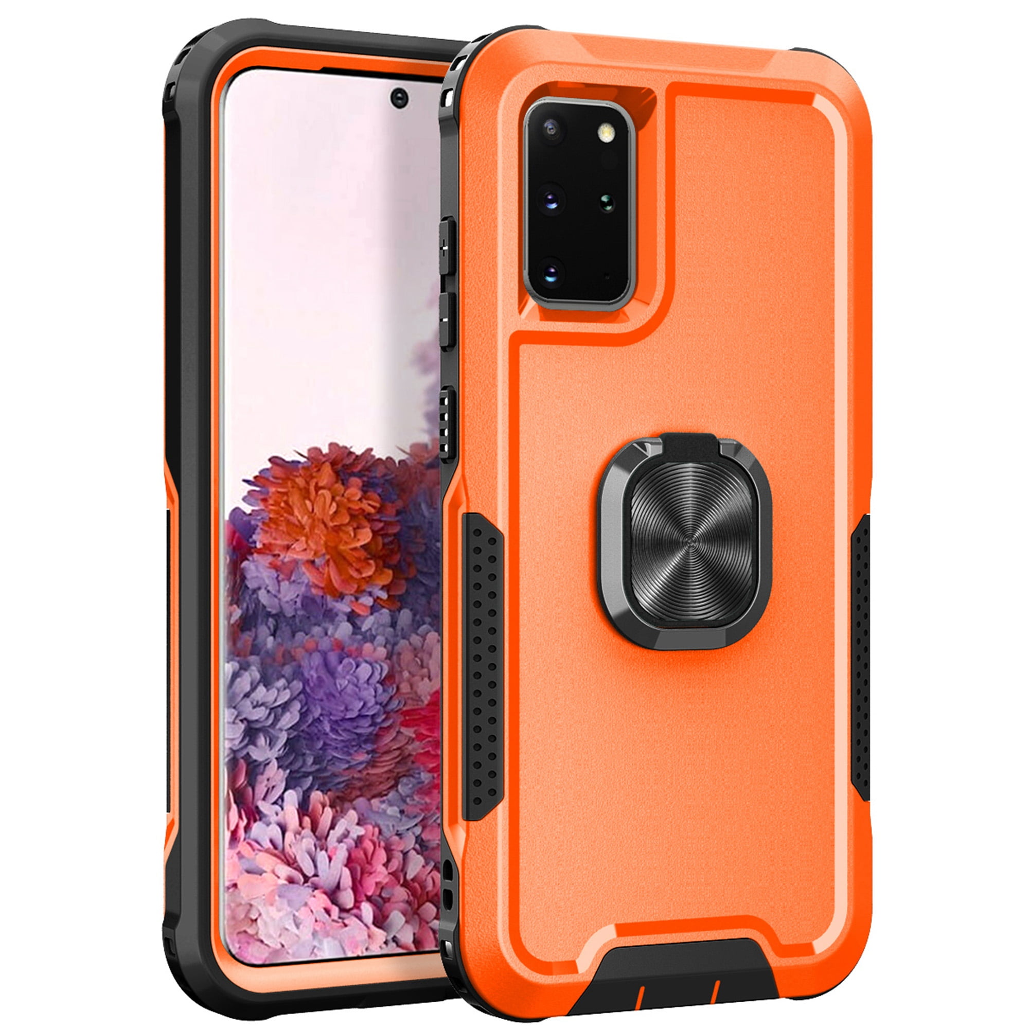 Samsung Galaxy S20+/S20 Plus Case, Dteck Hybrid Rugged Shockproof Case with Ring Holder ...