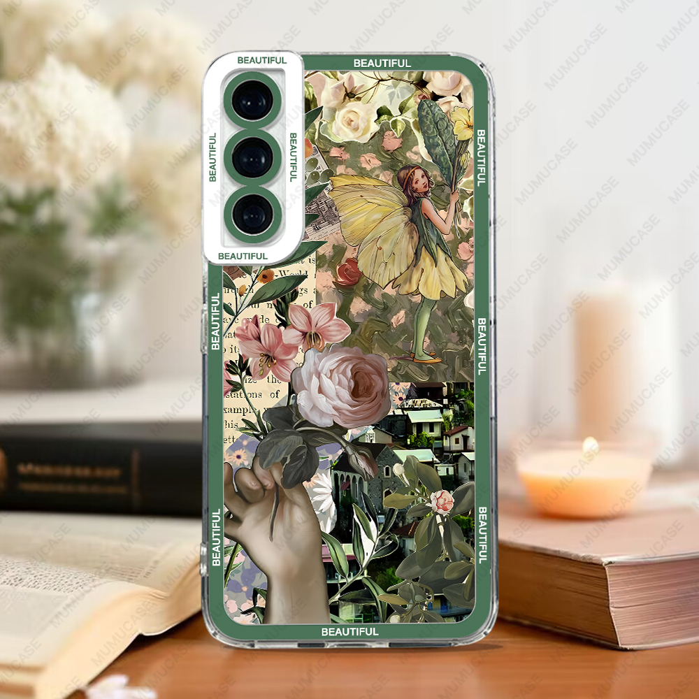 Samsung Galaxy S20 S21 S22 S23 S24 FE Plus Ultra Phone Case Green Retro ...