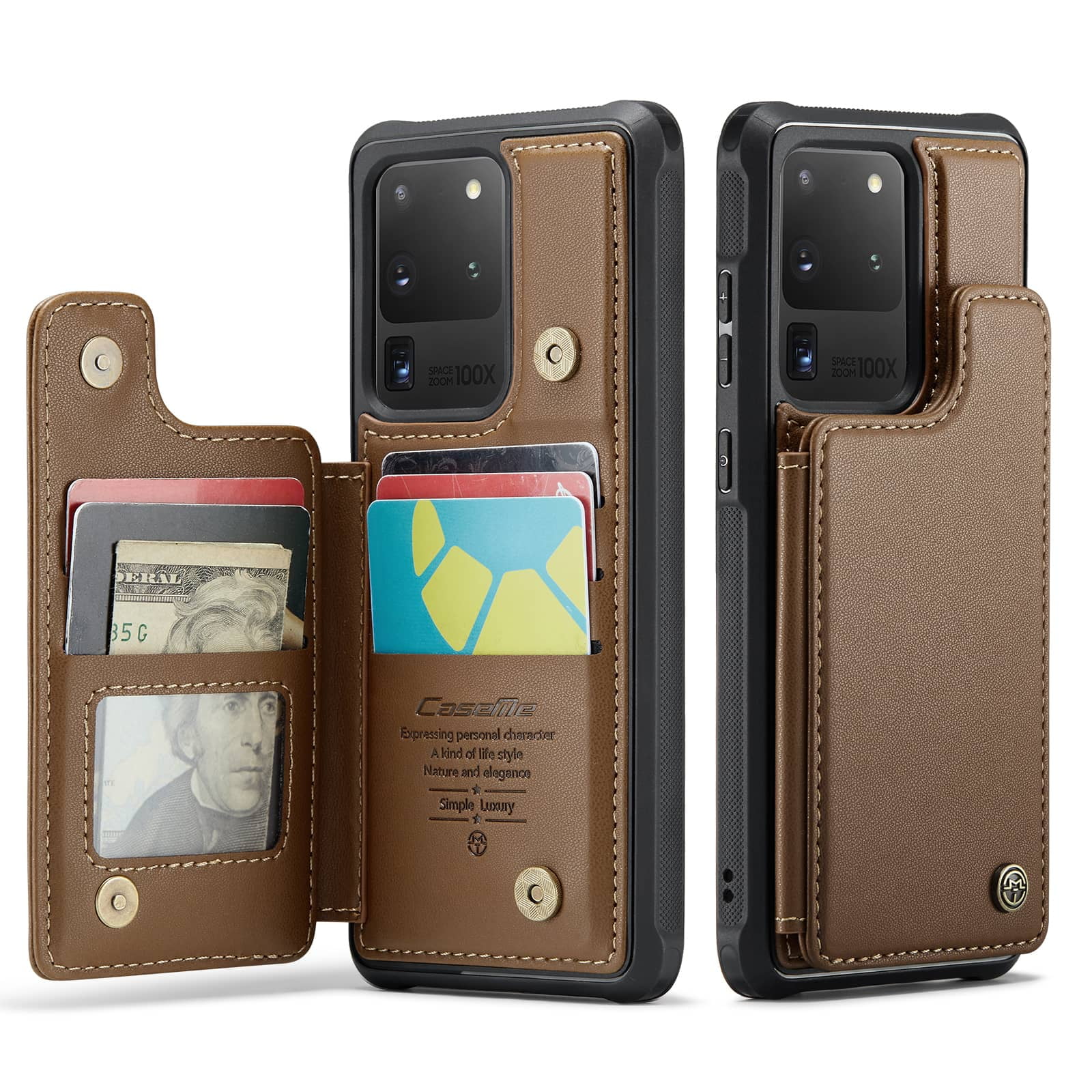 for Samsung Galaxy S20 Ultra Case with Card Holder, Wallet Case for ...