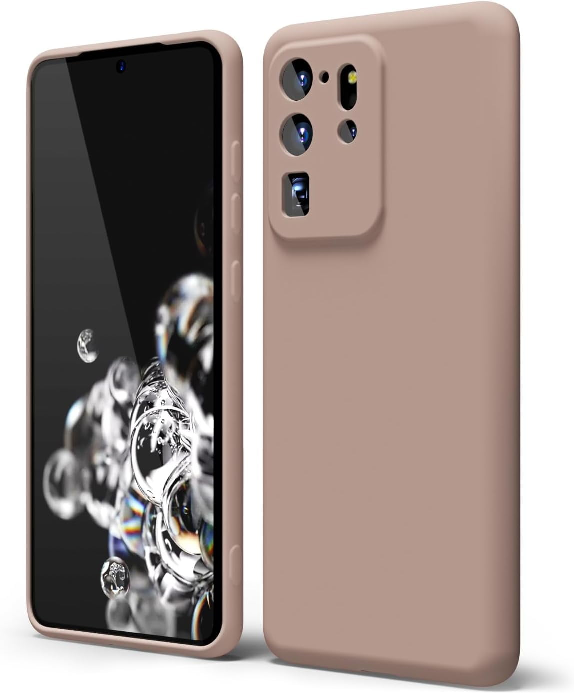 for Samsung Galaxy S20 Ultra Phone Case Liquid Silicone, Thin Slim Soft Rubber TPU Plain Smooth ...