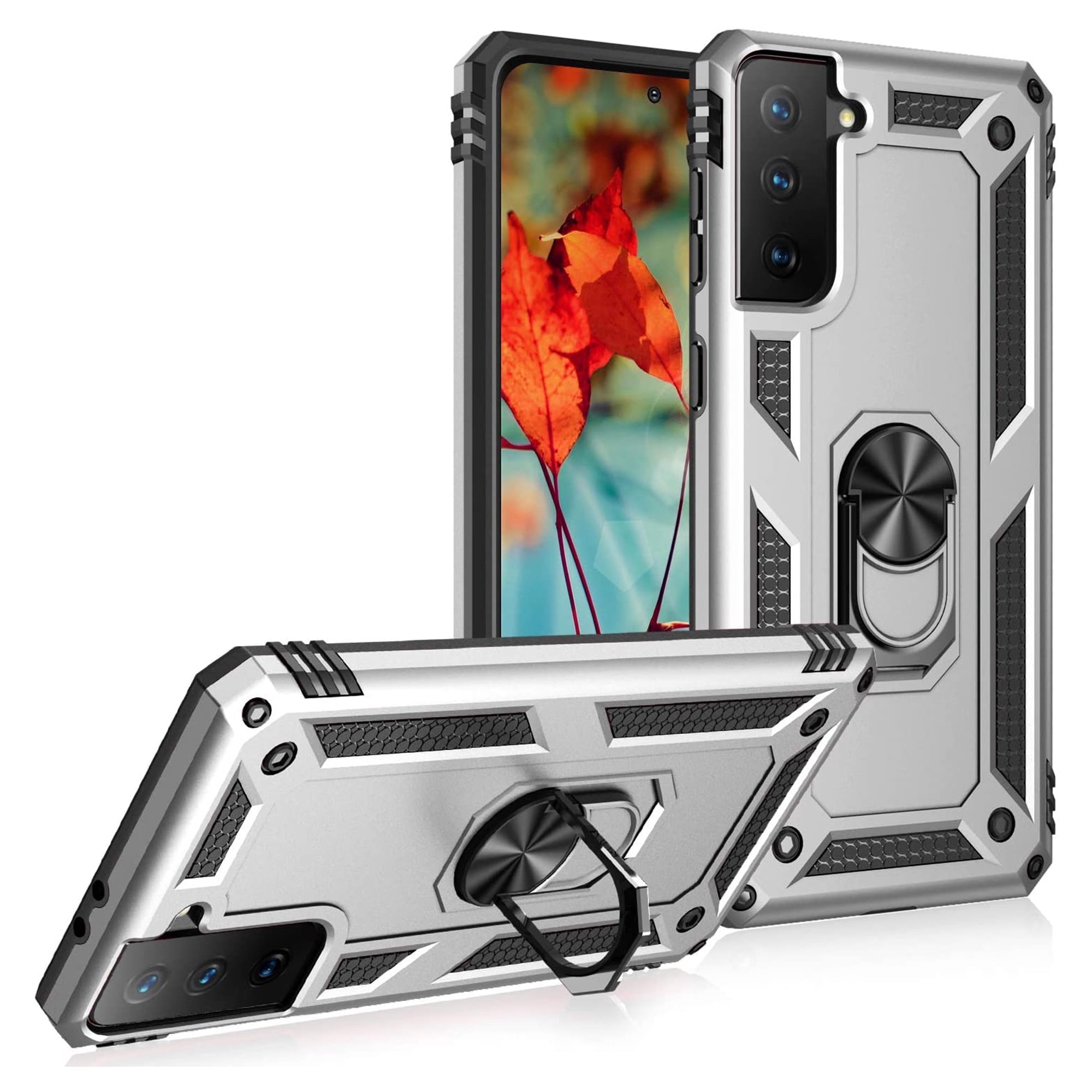 Samsung Galaxy S21 5G Case, Hybrid Rugged Shockproof Case with 360 ...