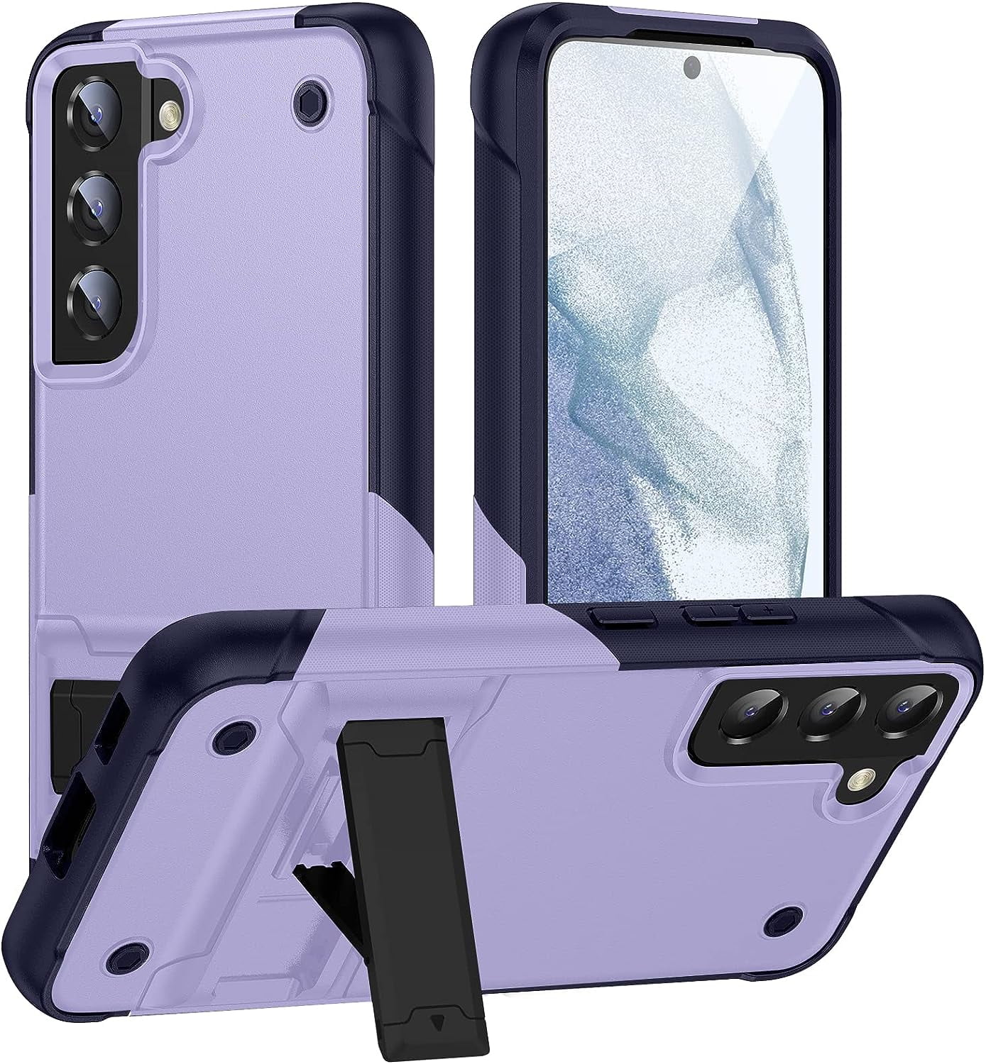 Samsung Galaxy S21 5G Case Military Shockproof Kickstand Cell Phone Cover Protective with ...