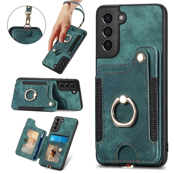 for Samsung Galaxy S21+ 5G Phone Case Wallet with Card Holder,PU ...
