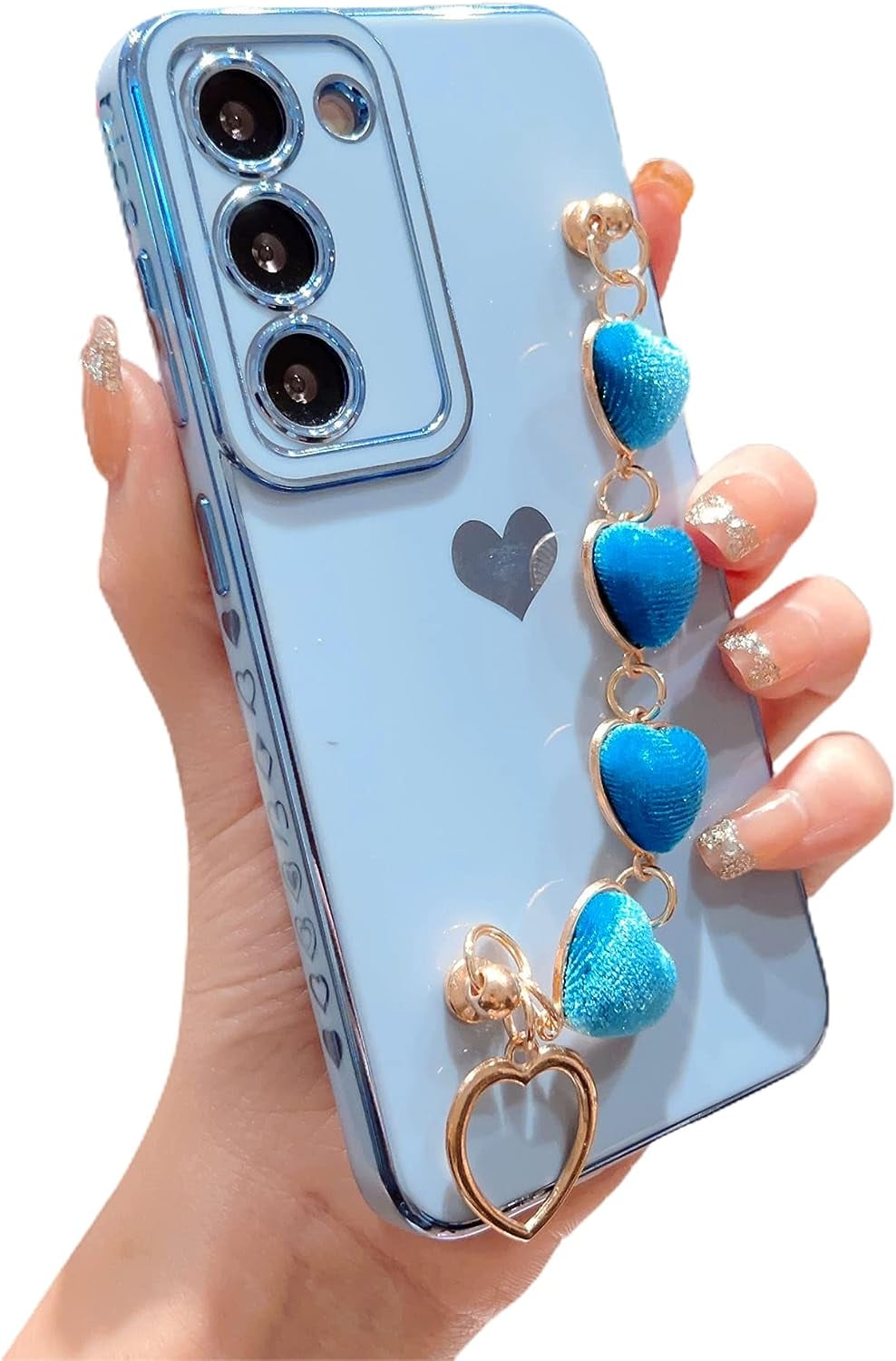 Samsung Galaxy S21 5g Phone Case with Heart Bracelet Chain Strap Luxury ...
