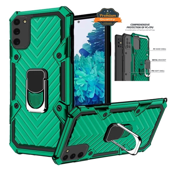 Samsung Galaxy S21 (6.2") Case with Magnetic Ring Holder Kickstand PC ...