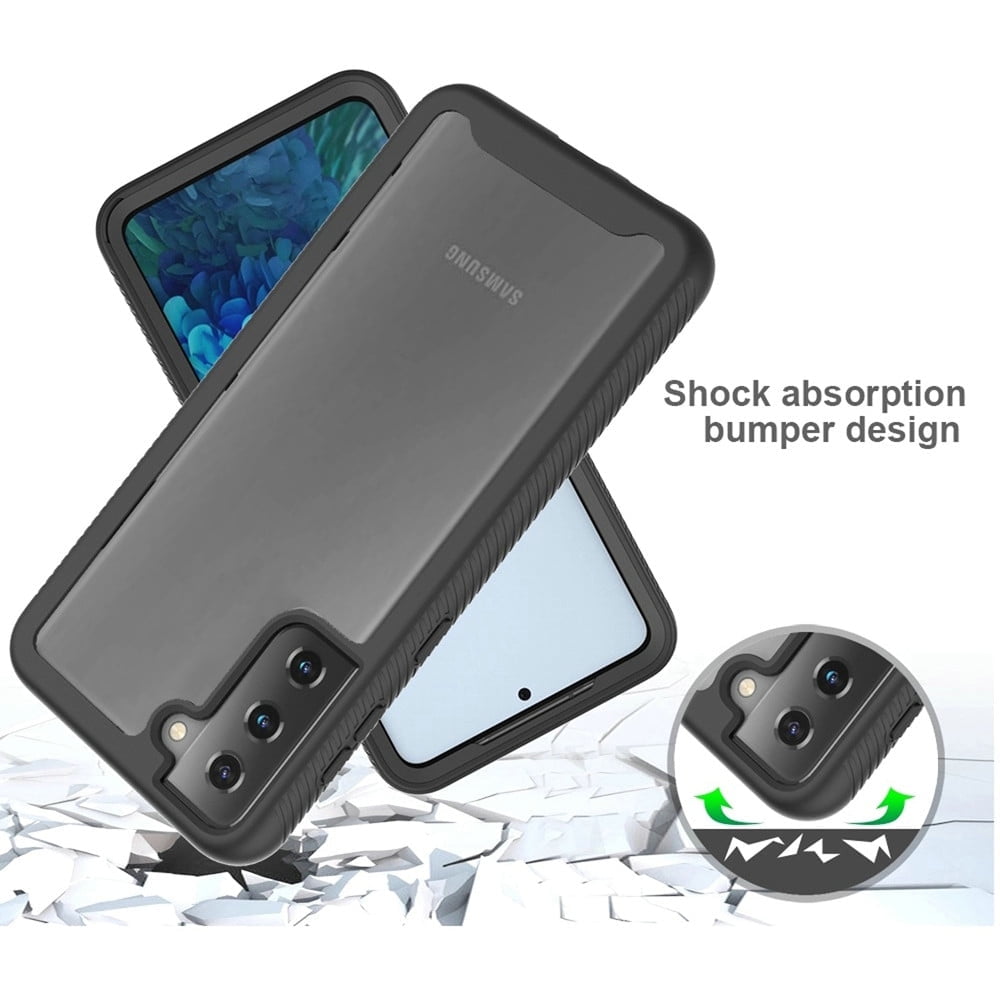 Samsung Galaxy S21 (6.2") Case Transparent Clear Dual Layer Rugged ...