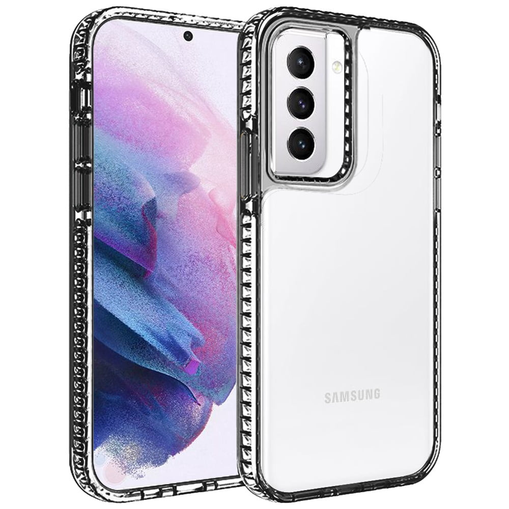 for Samsung Galaxy S21 (6.2") Crystal Clear Rugged Shockproof Hybrid PC ...